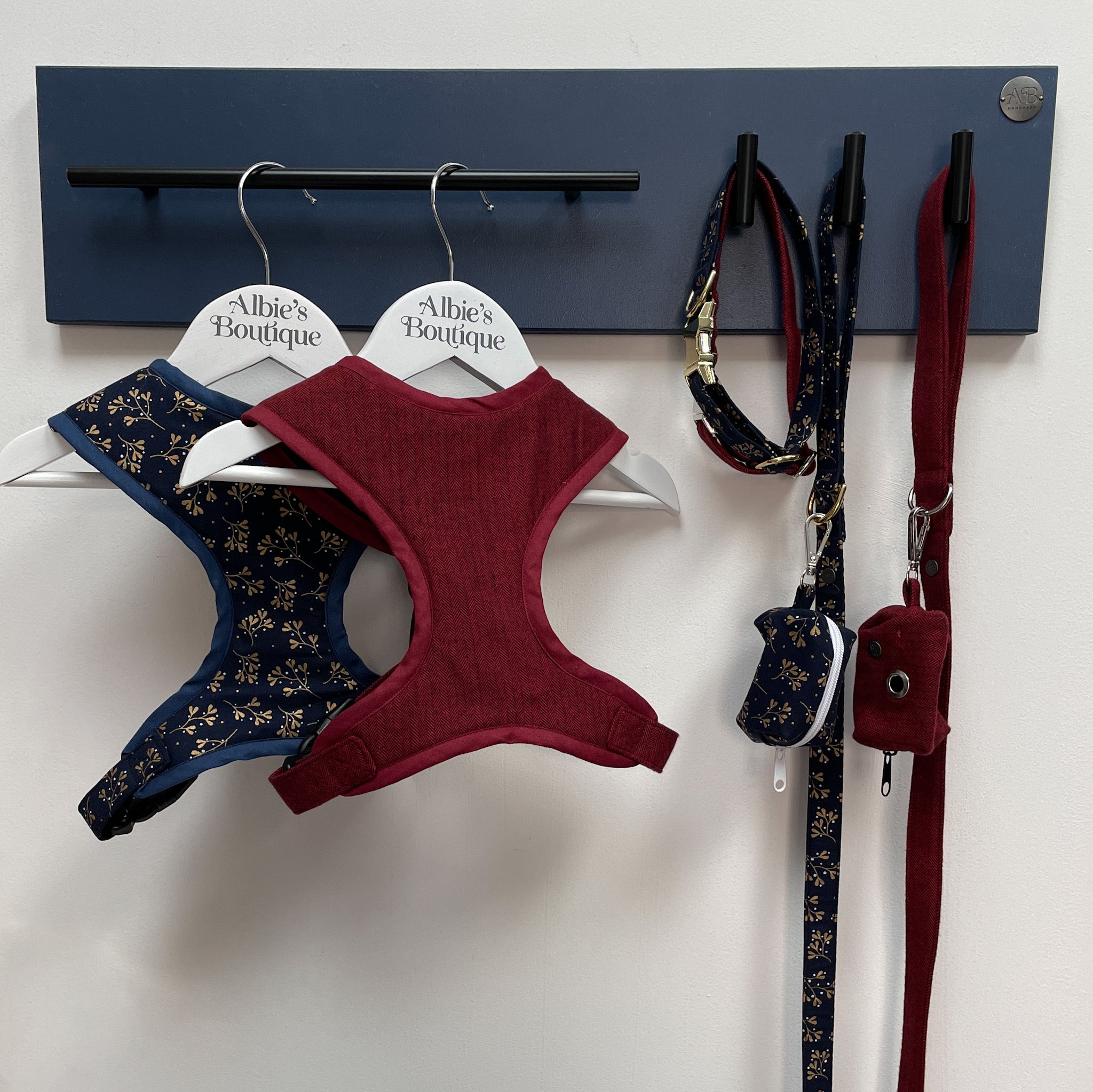 Small Single Rail Wooden Dog Lead Hook Station | Handmade – albies-boutique
